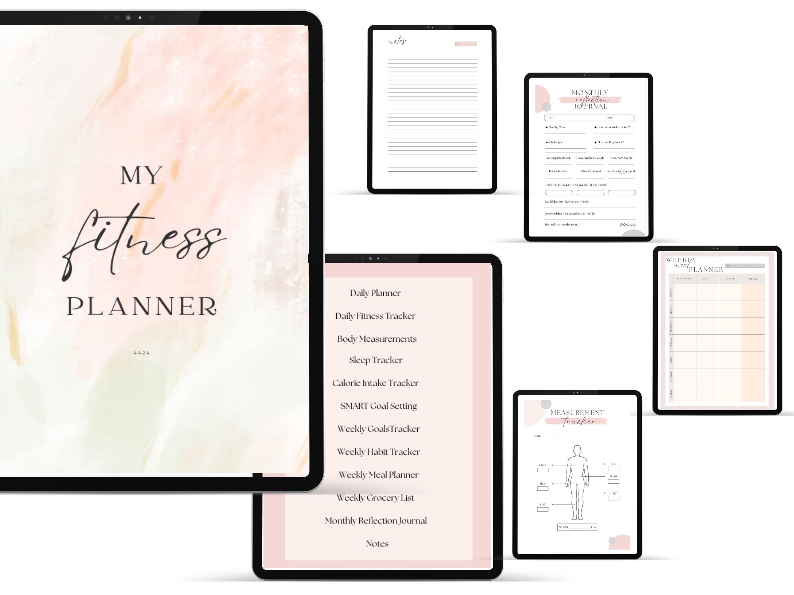 The Ultimate Fitness Planner, Digital Fitness Planner, Digital ...