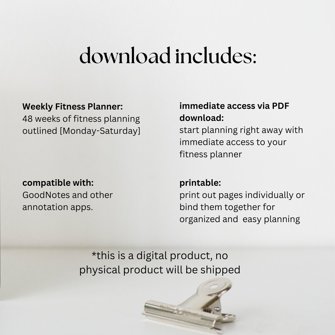 Digital Fitness Planner, Workout Planner, Fitness Journal, Goodnotes ...