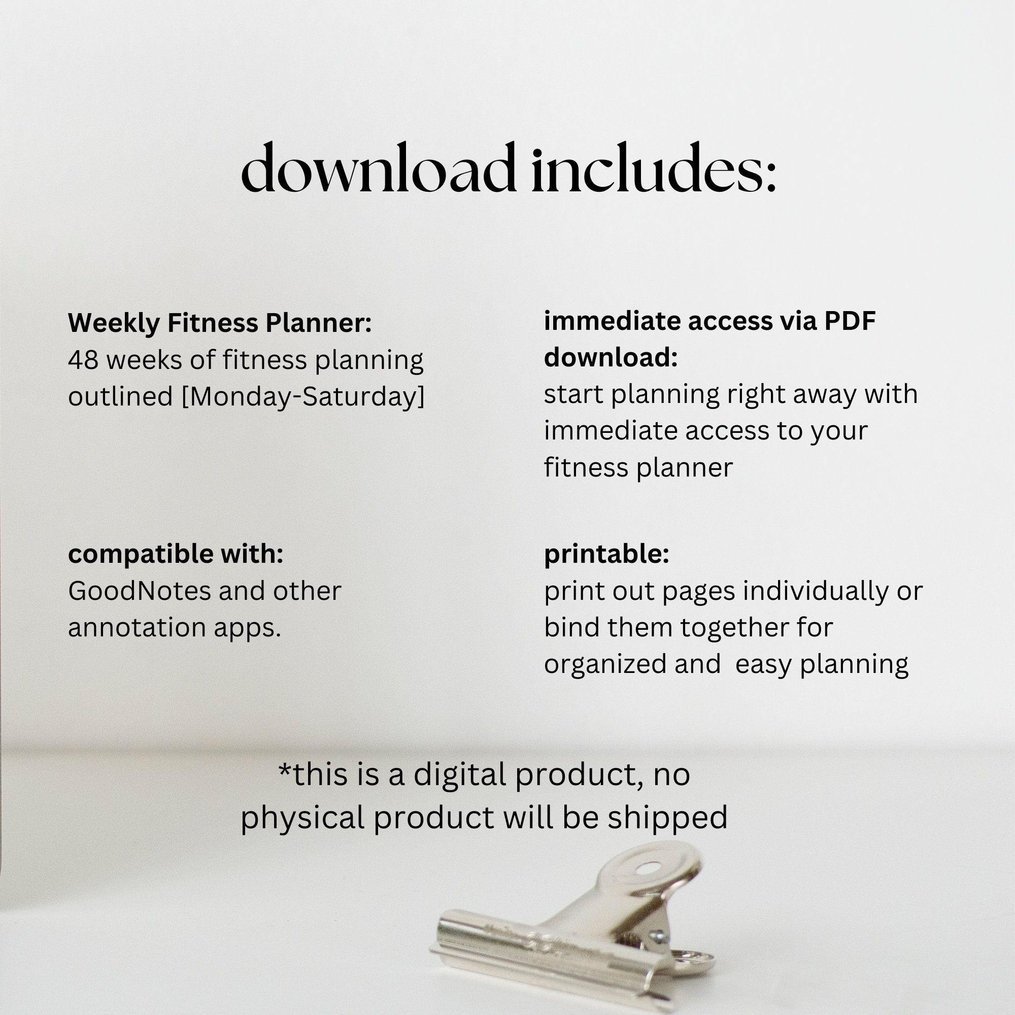 Digital Fitness Planner, Workout Planner, Fitness Journal, Goodnotes ...