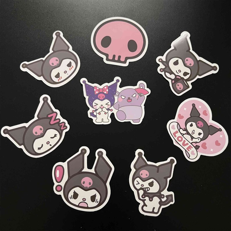 100pcs Kuromi Stickers Decals for Skateboard Laptop Kids Toy - Etsy