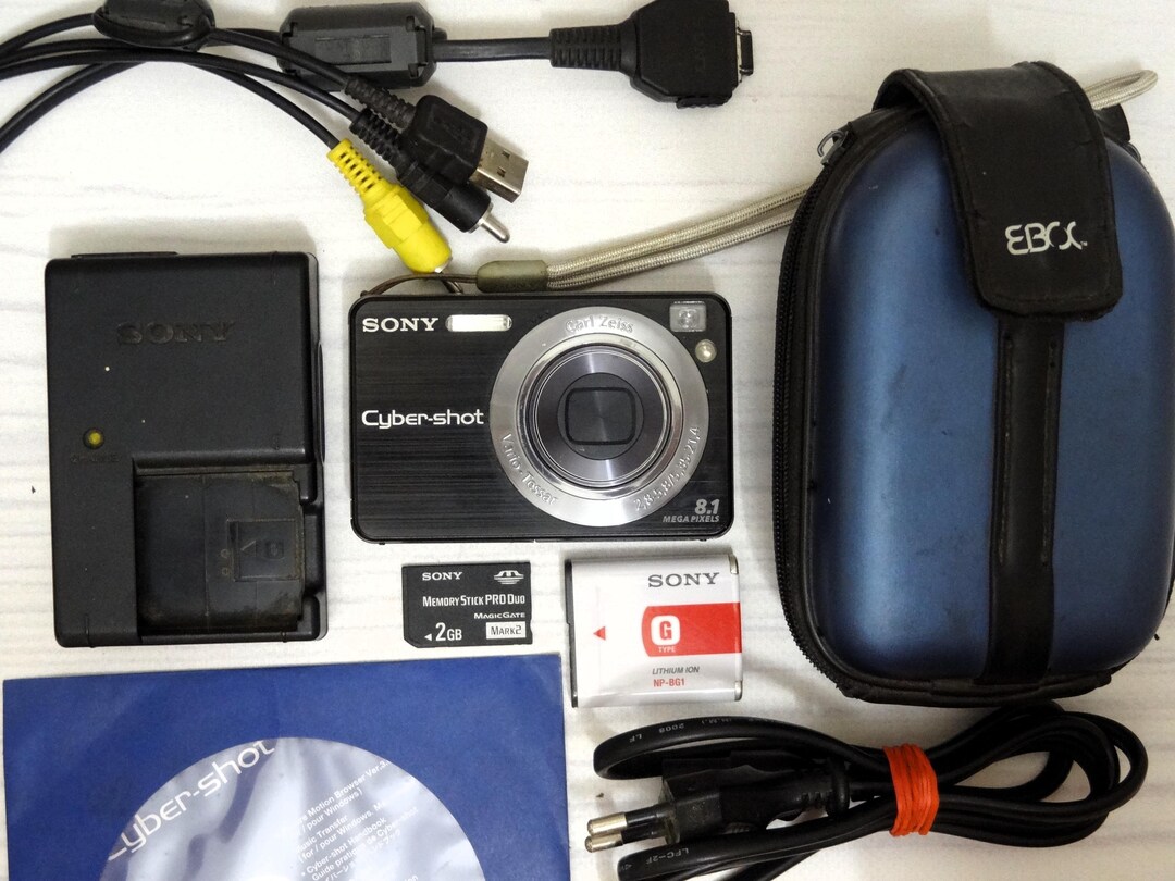 Sony Cyber-shot DSC-W130 8.1 MP Compact Digital Camera Black, Fully ...