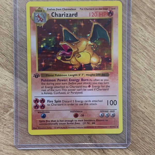 1st Edition Charizard - Etsy