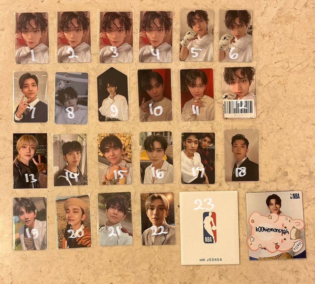 SEVENTEEN JOSHUA Photocard - Etsy