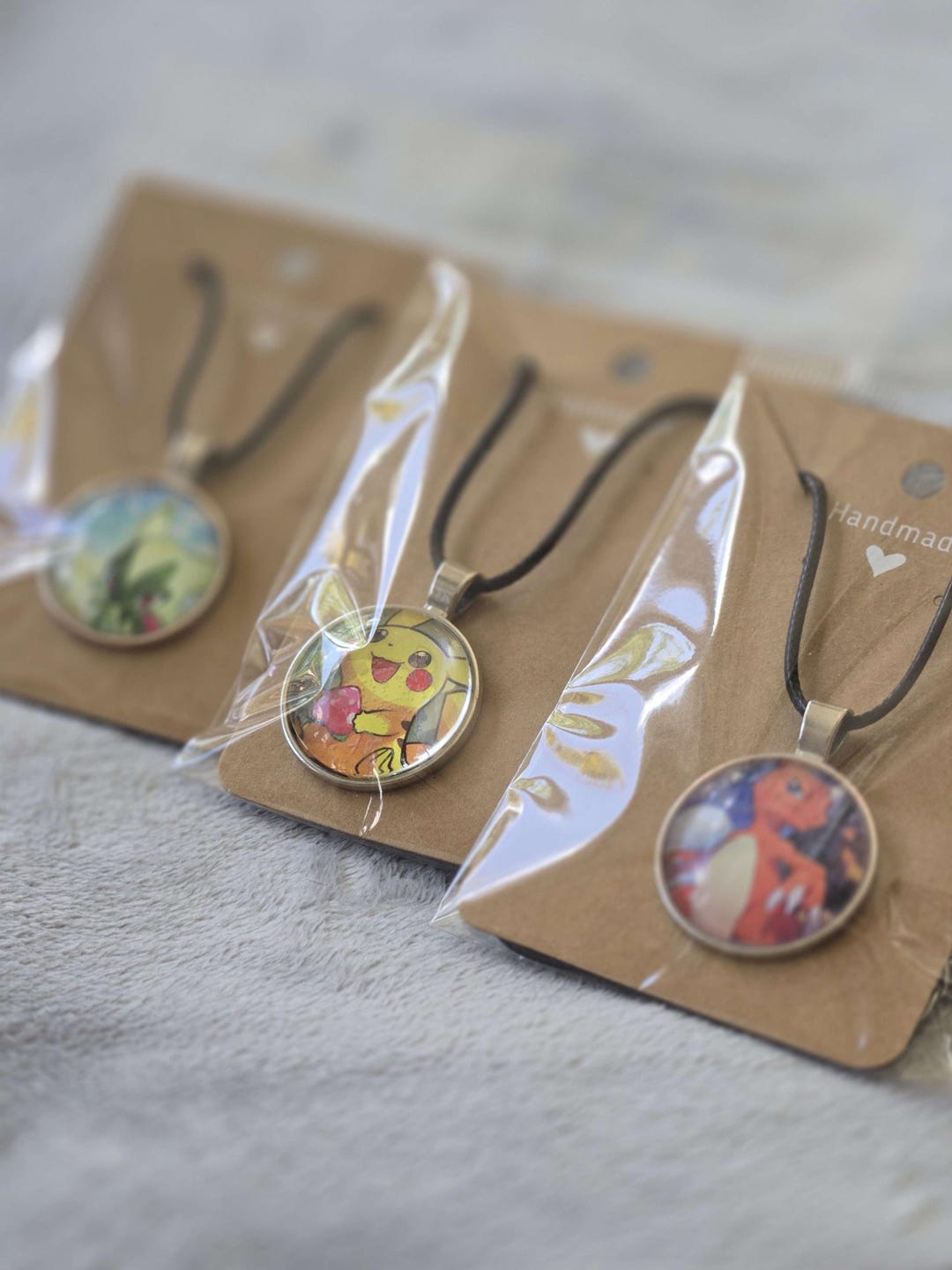 Custom Recycled TCG Cartoon Anime Card Necklace Bulk Card Holographic ...
