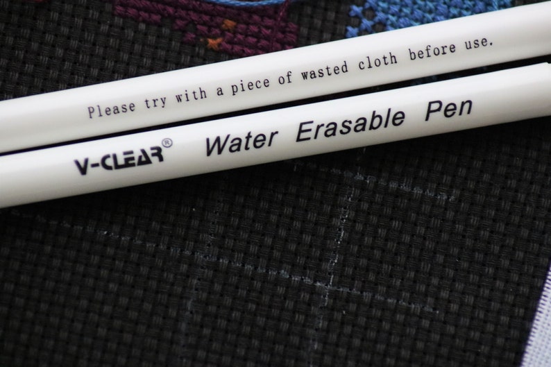 Water-soluble Pen Blue/white for Fabrics, for Embroidery or Sewing - Etsy