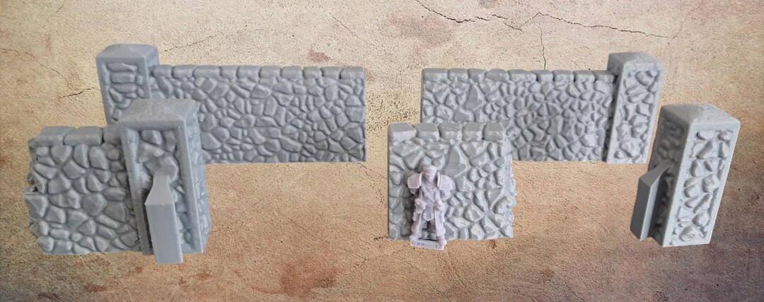 Stone Wall Sections Set 1. - Etsy