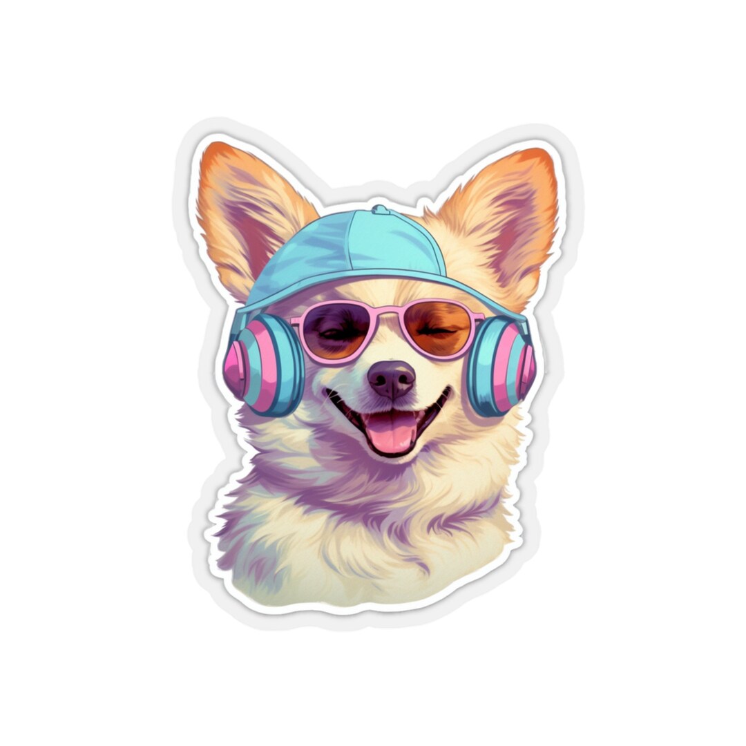 Cool Dog Sticker pastel Collection - Etsy