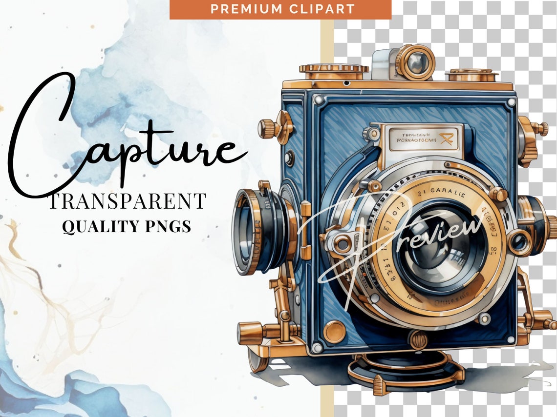 Vintage Camera Clipart | Camera Clipart | Camera Clipart PNG | Camera ...