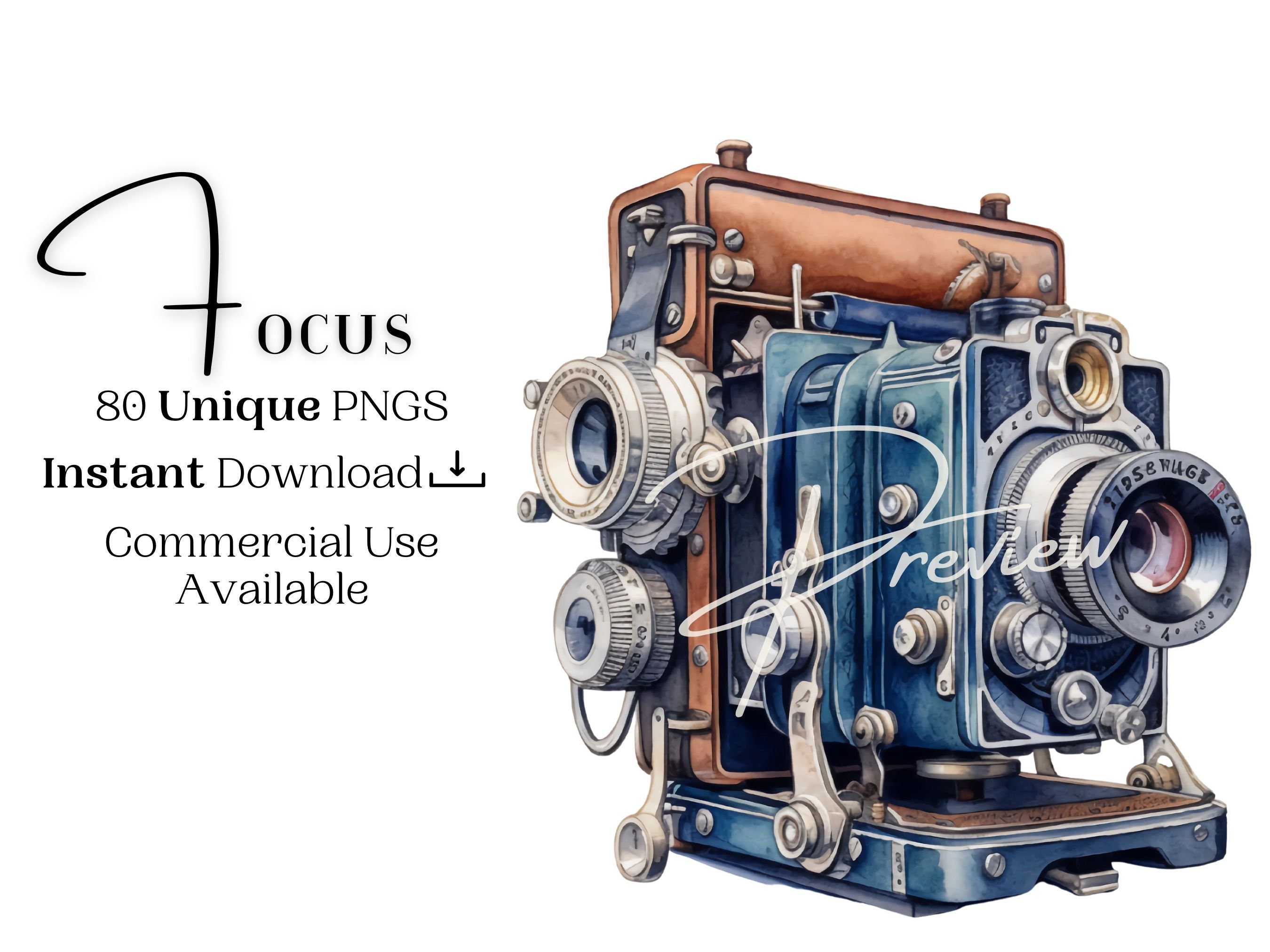 Vintage Camera Clipart | Camera Clipart | Camera Clipart PNG | Camera ...