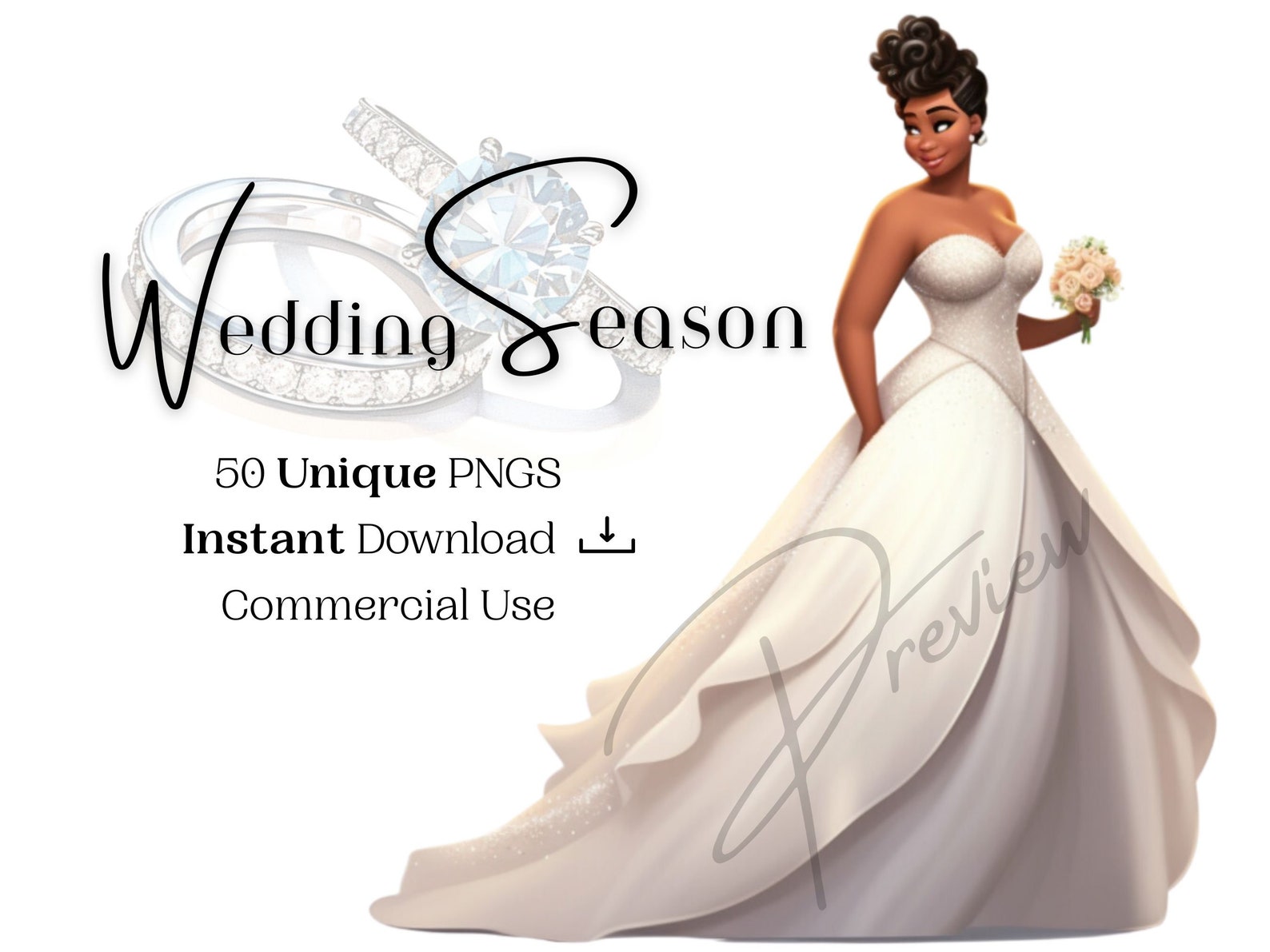 Wedding Clipart: Wedding Season Plus Clipart, Bride Clipart, Clipart ...
