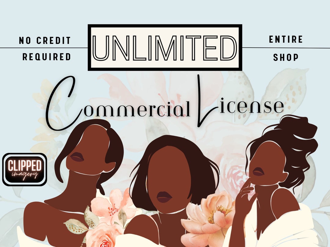 Commercial Use License- UNLIMITED: ENTIRE SHOP - Etsy