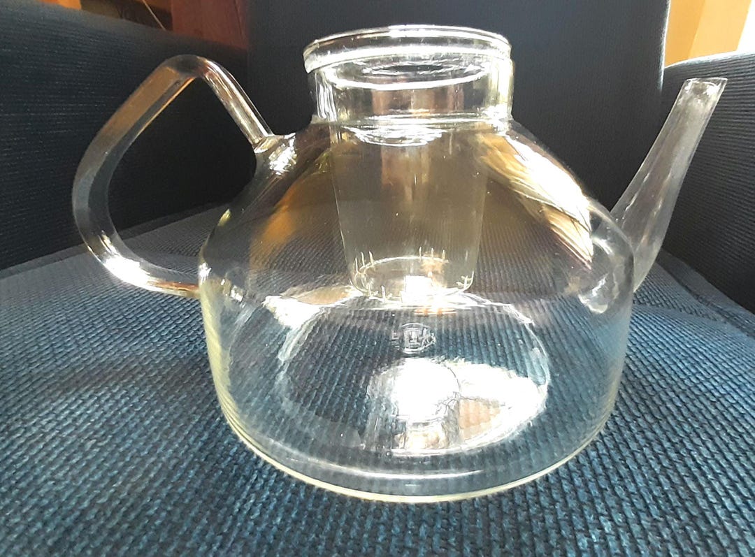 Teapot 1.5L JENAER Glass SCHOTT Germany Ilse Decho Bauhaus Midcentury ...