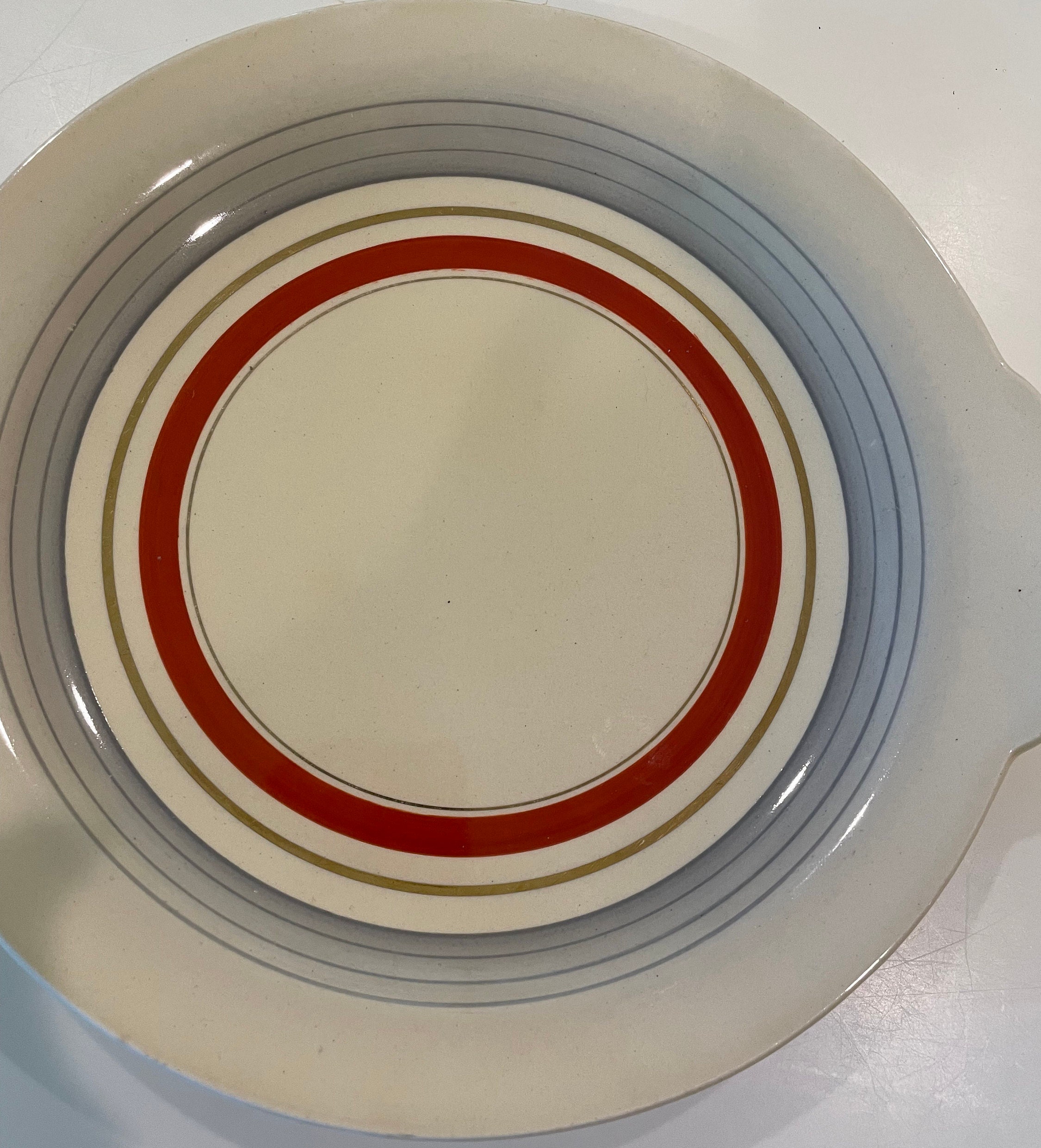 Signed Clarice Cliff Newport Pottery Hand Painted Banded Plate - Etsy