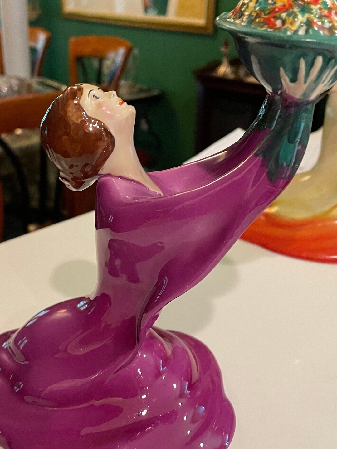 Rare Clarice Cliff My Garden Lady Candle Holder, Candlestick - Etsy UK