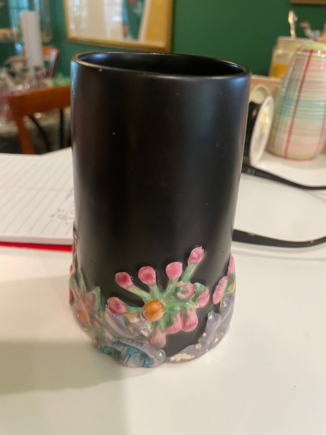 Clarice Cliff Bizarre My Garden Black Based Vase - Rare - Etsy