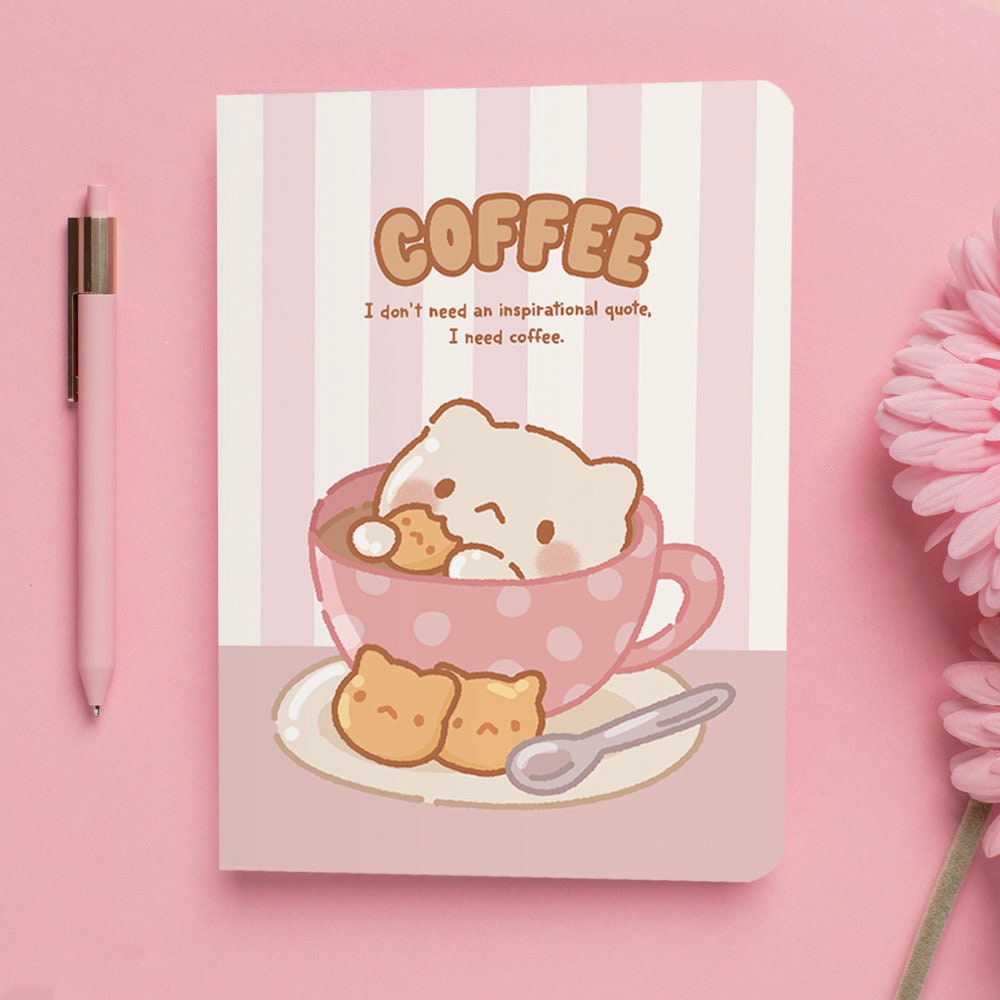 Kawaii Cat Notebook A5 Notebook Cute A5 Notebook Cute Kawaii A5 ...