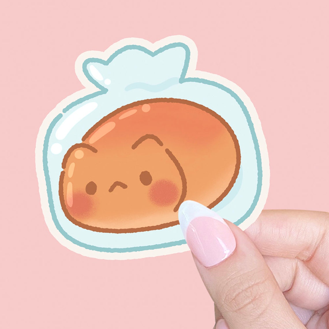 Cat Bread Sticker Kawaii Bakery Kawaii Cat Cute Breakfast Sticker ...