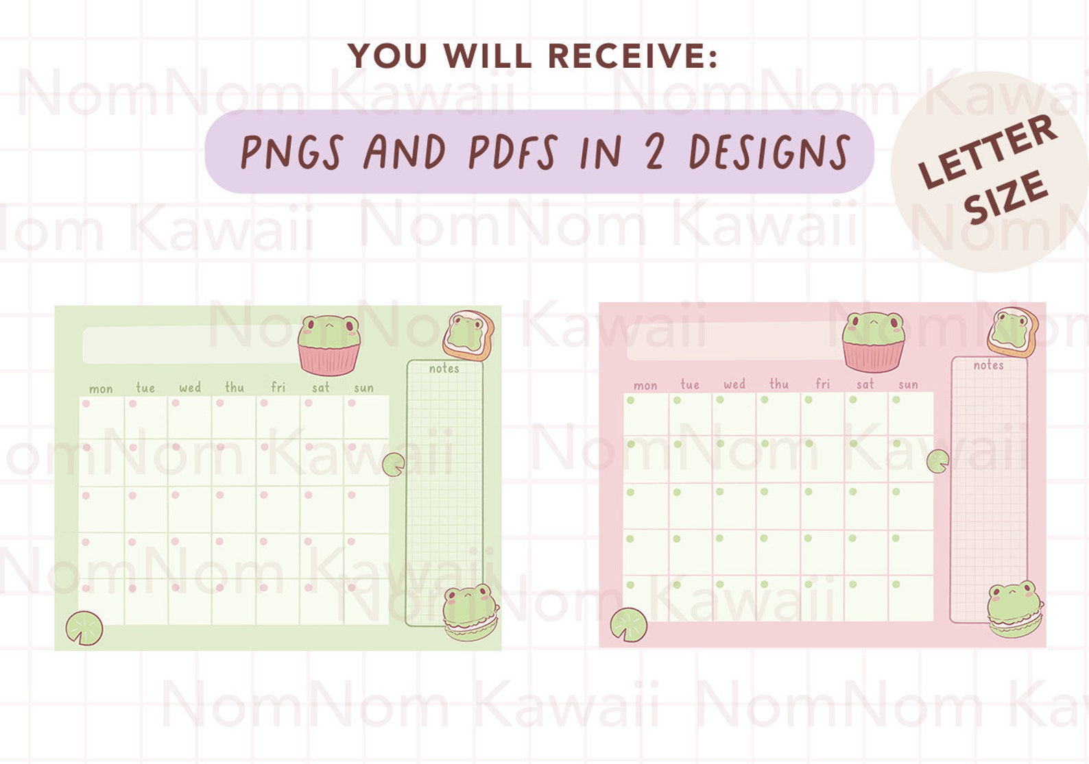 Calendar Frog Open Printable Calendar Cute Undated Calendar Cute Blank ...