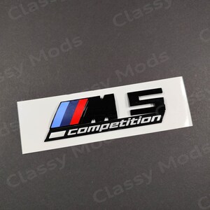 BMW M Competition Gloss Black Badge M2 M3 M4 M5 M6 Rear Trunk Emblem - Etsy