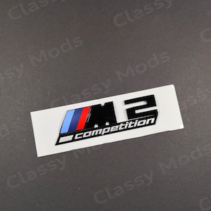 BMW M Competition Gloss Black Badge M2 M3 M4 M5 M6 Rear Trunk Emblem - Etsy