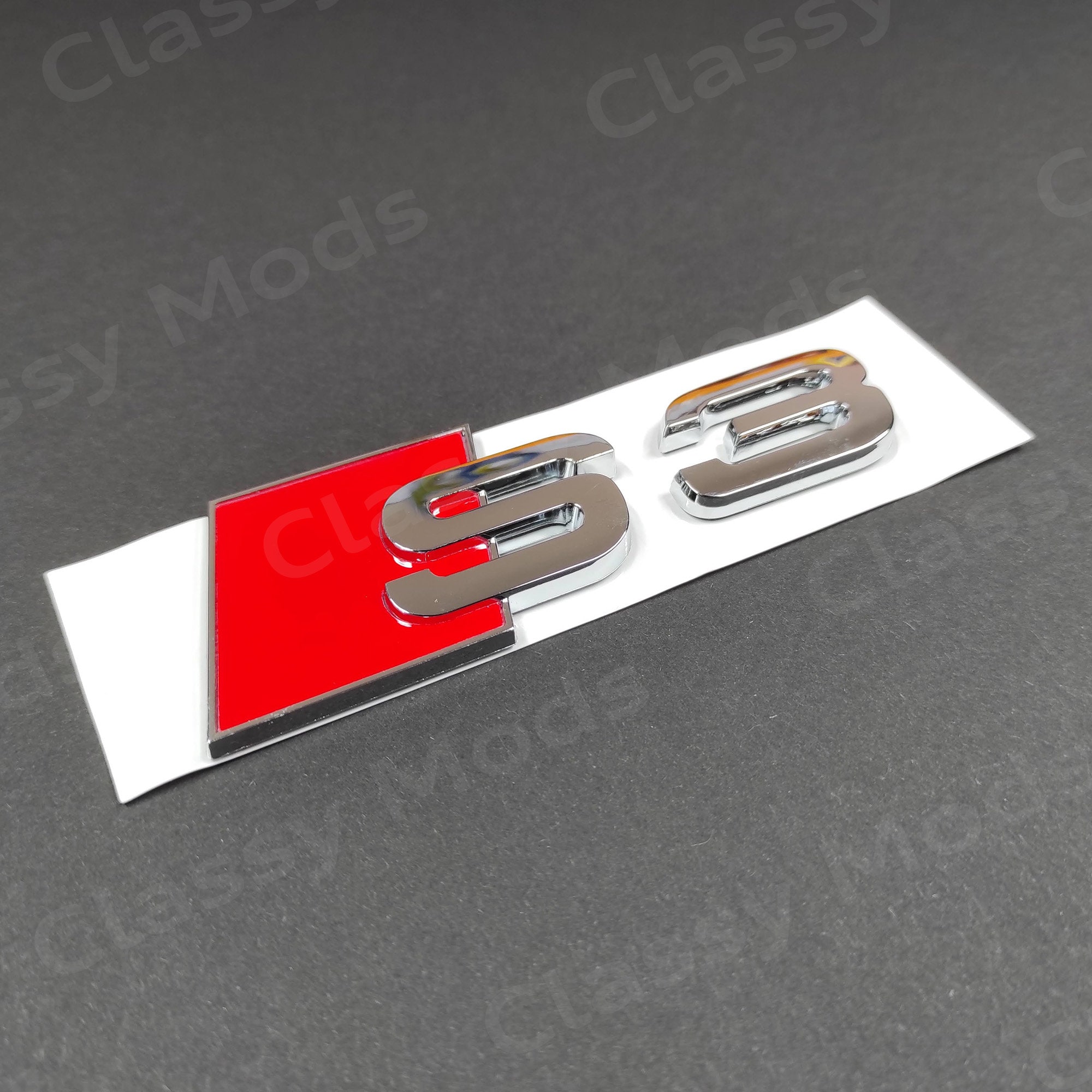 Audi S3 Chrome Silver Rear Emblem Badge Lettering - Etsy