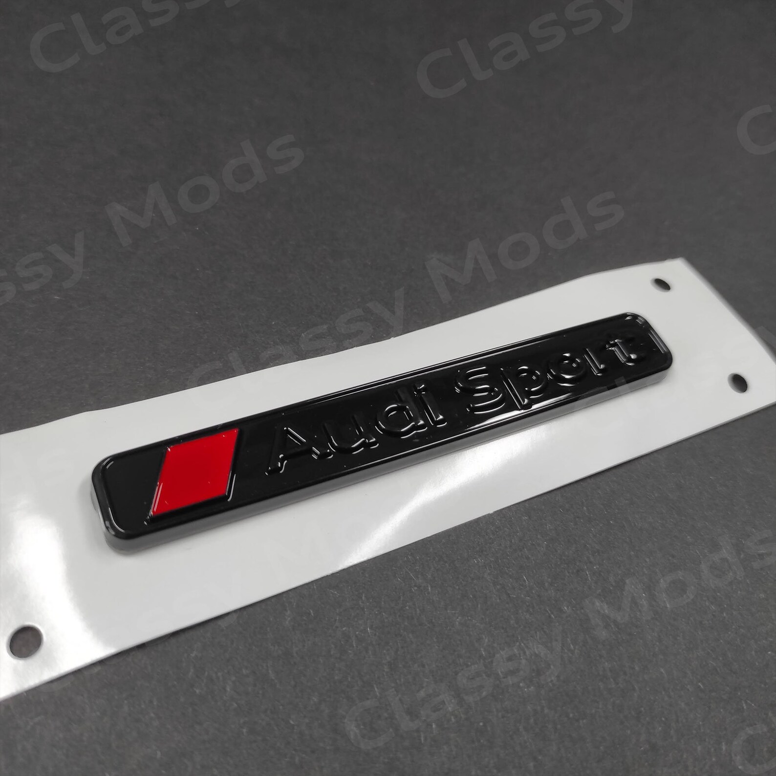 Audi Sport Emblem Rear Trunk Fender 3D Badge Gloss Black - Etsy