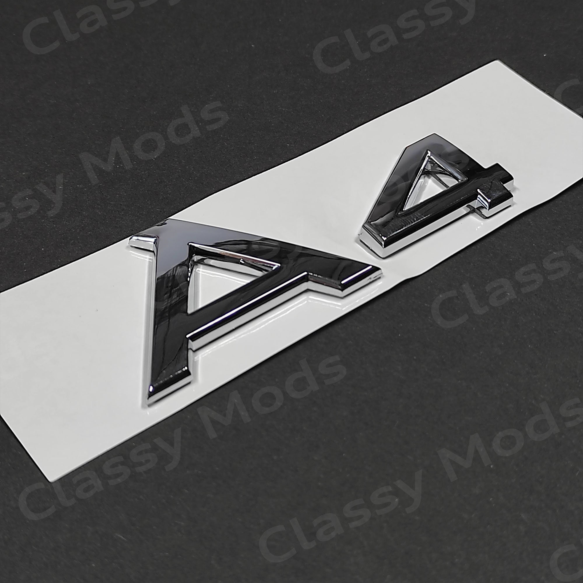 Audi A4 Chrome Rear Emblem Badge Letters - Etsy