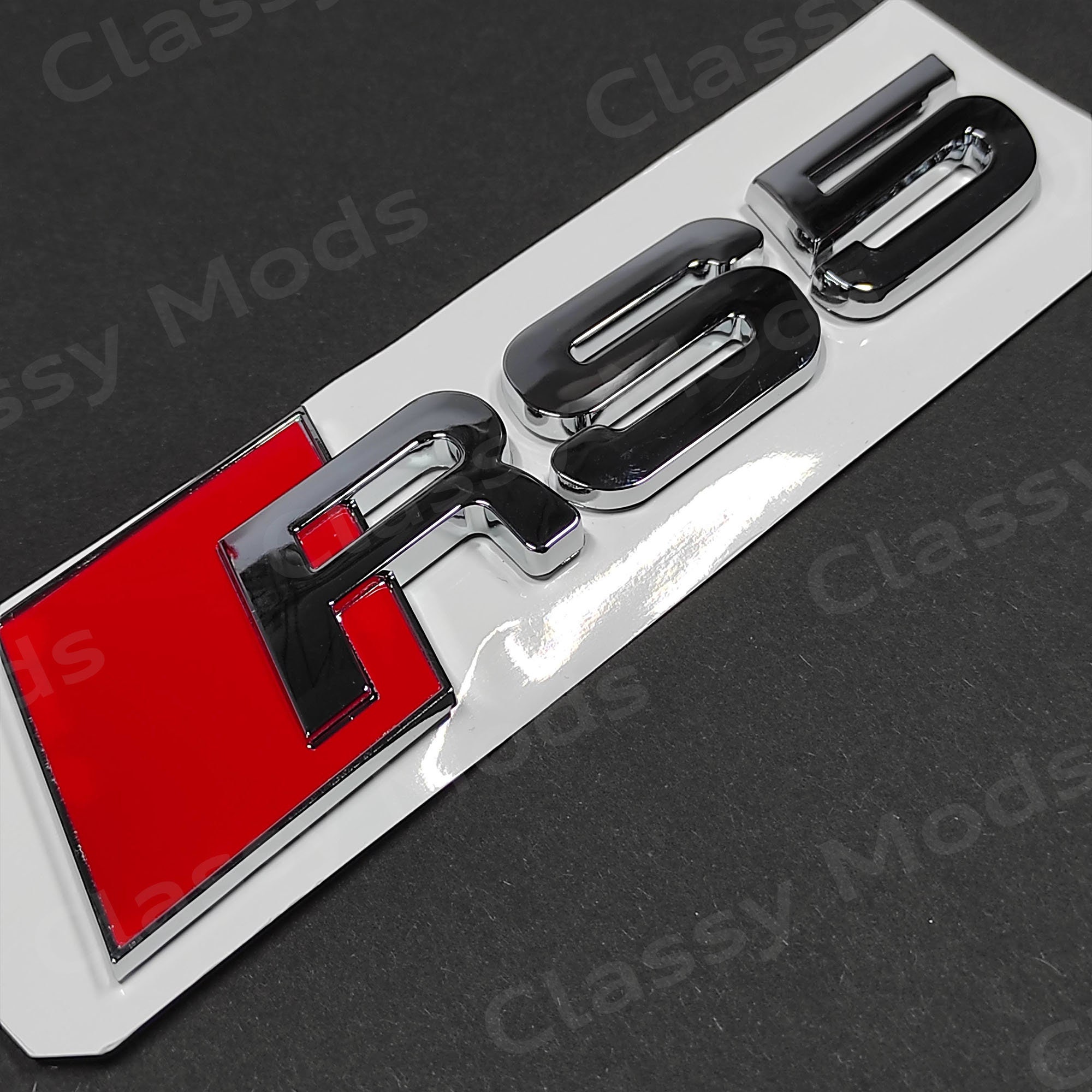 Audi RS5 Chrome Rear Emblem Badge Lettering - Etsy