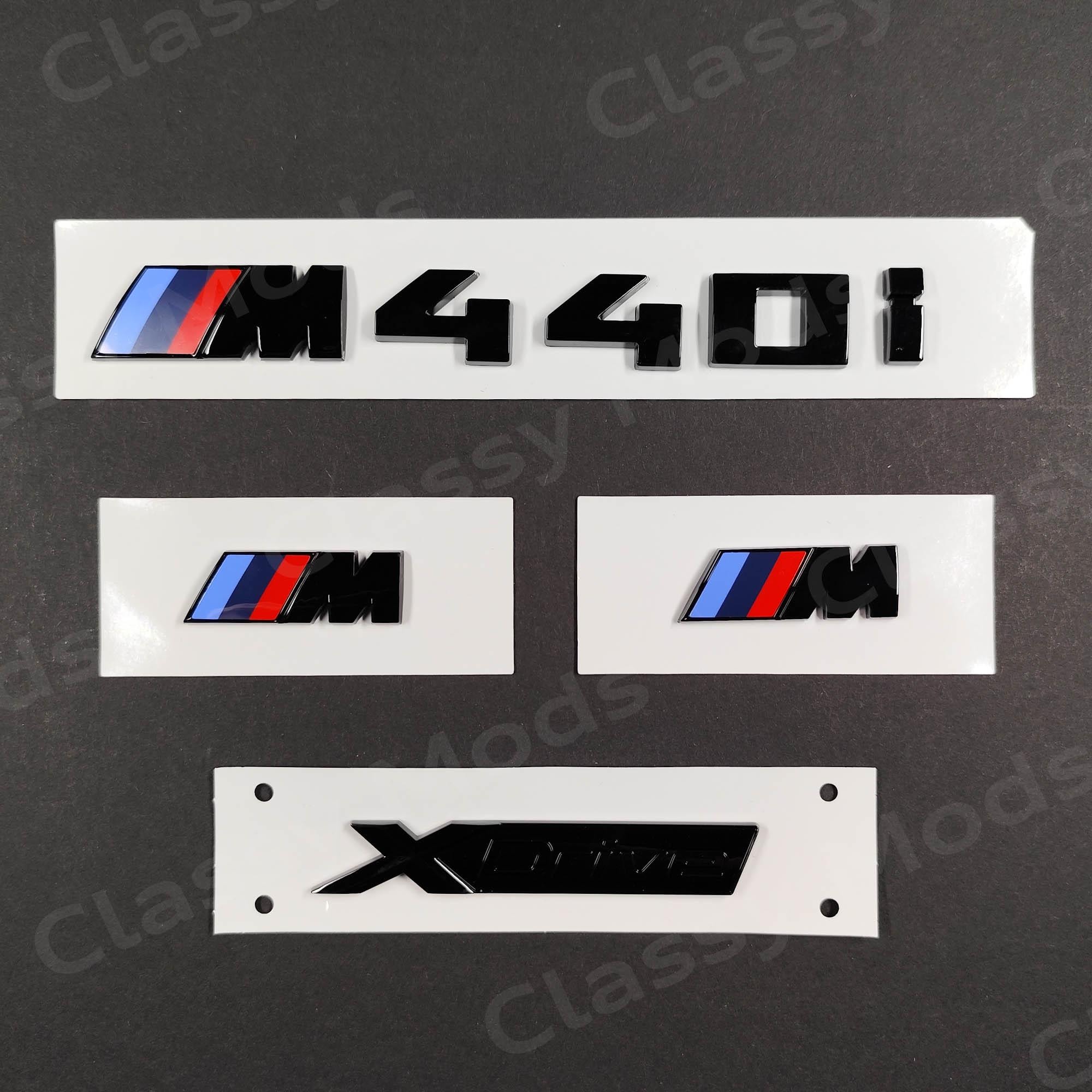 M440i Xdrive Gloss Black Badges for BMW Emblem Set M Power - Etsy
