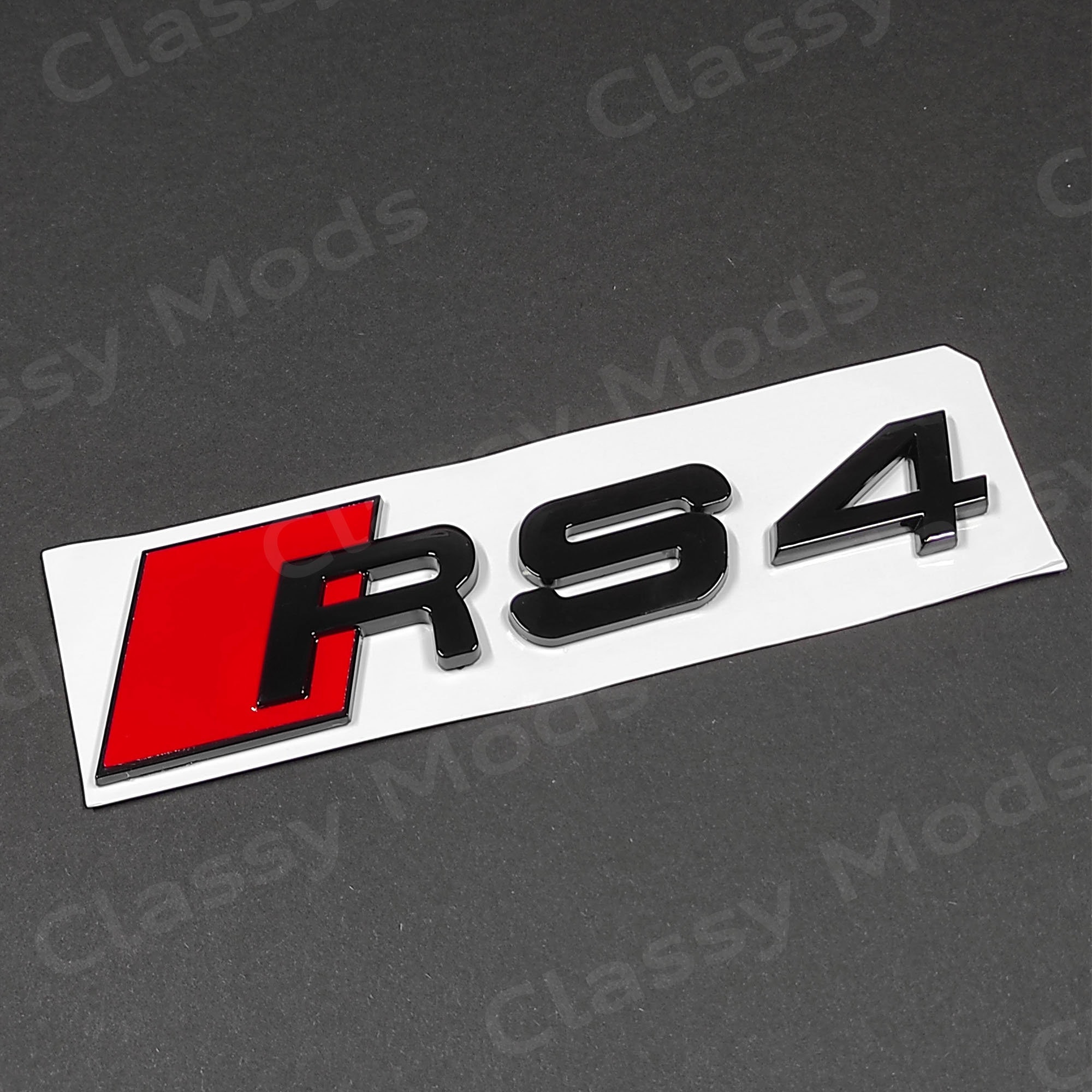 Audi RS4 Gloss Black Rear Emblem Badge Lettering - Etsy