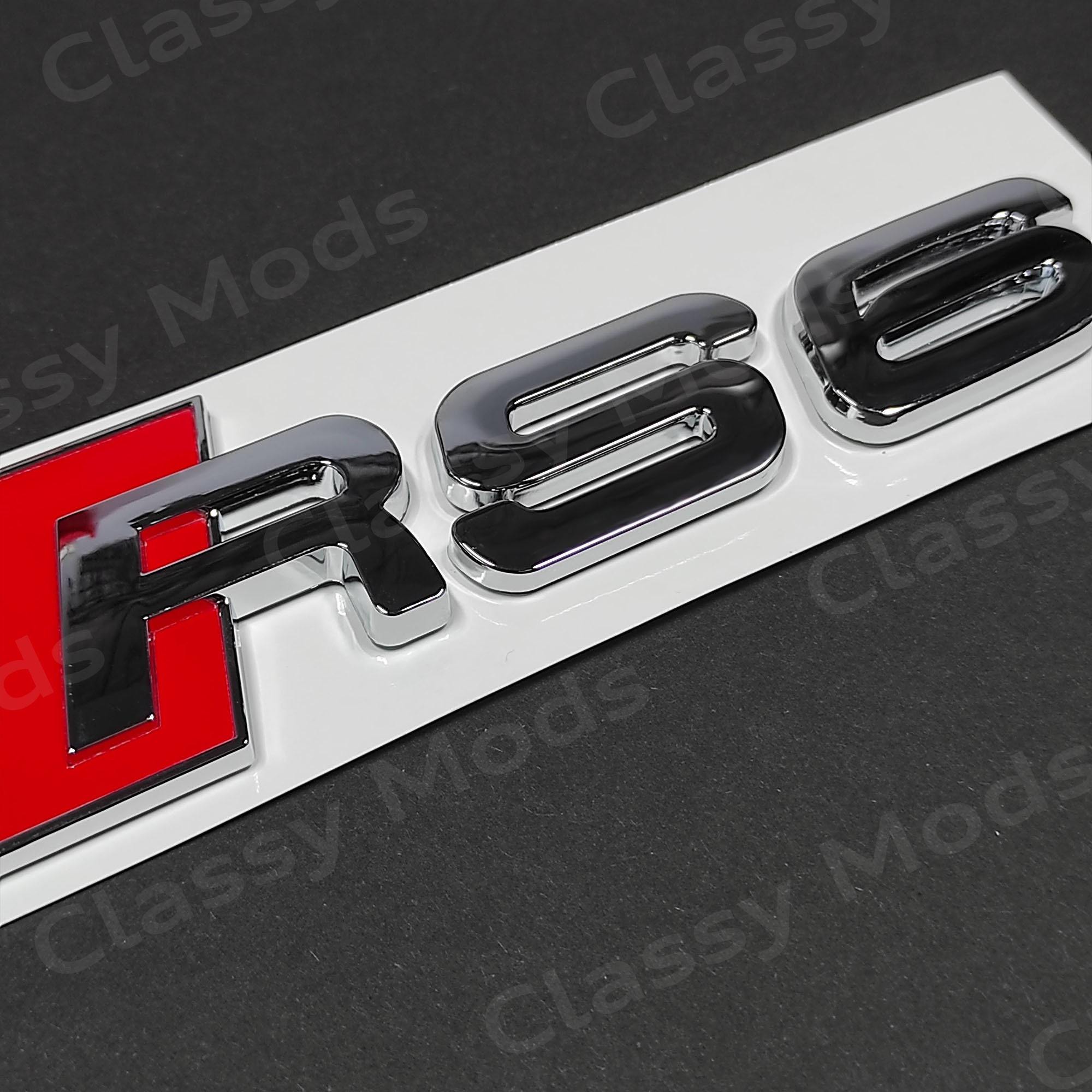 Audi RS6 Chrome Rear Emblem Badge Lettering - Etsy