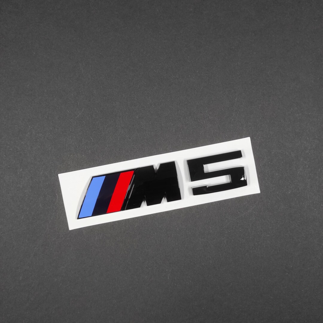BMW M5 Gloss Black Rear Tailgate Emblem Badge - Etsy