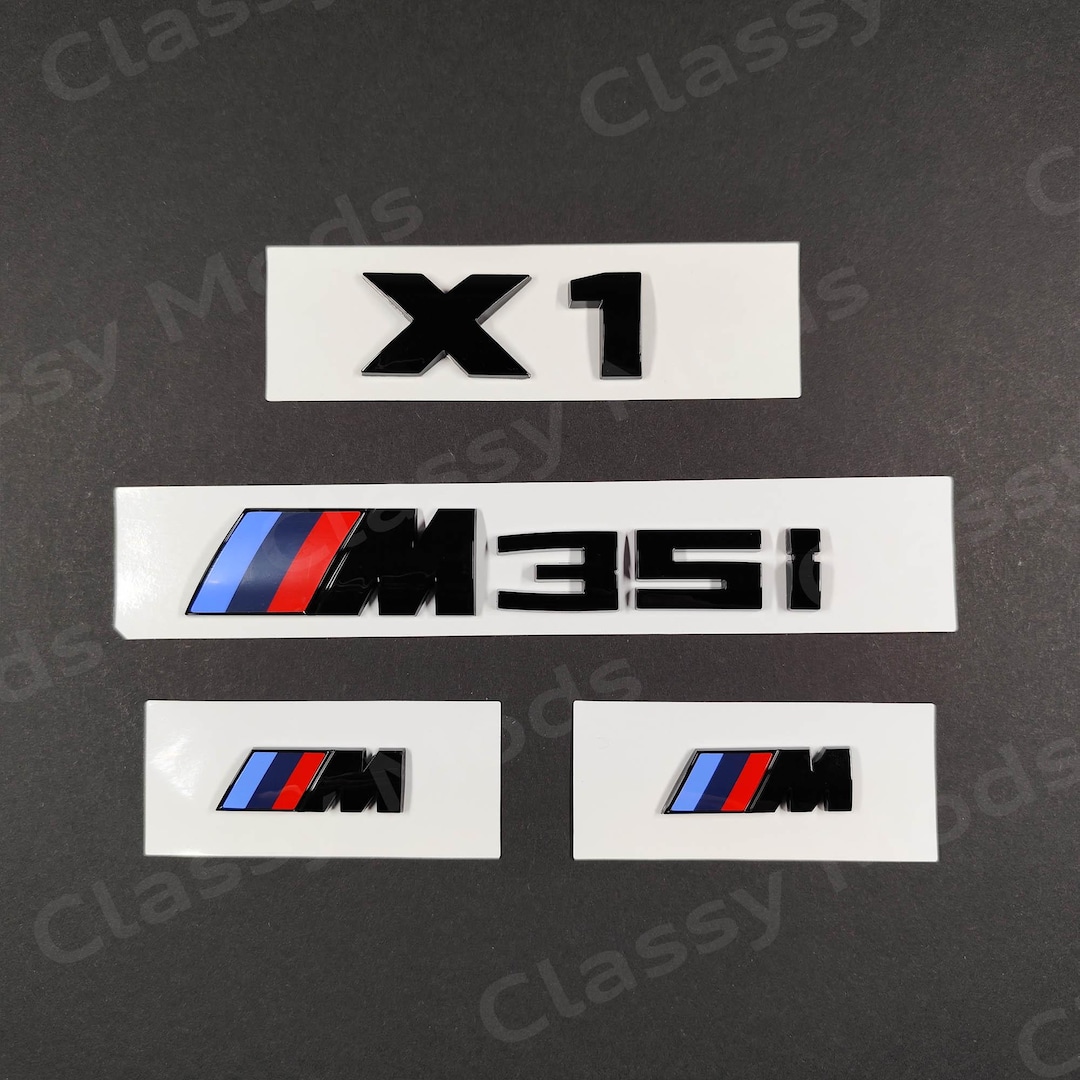 X1 M35i U11 Gloss Black Badges for BMW Emblem Set M Sport - Etsy