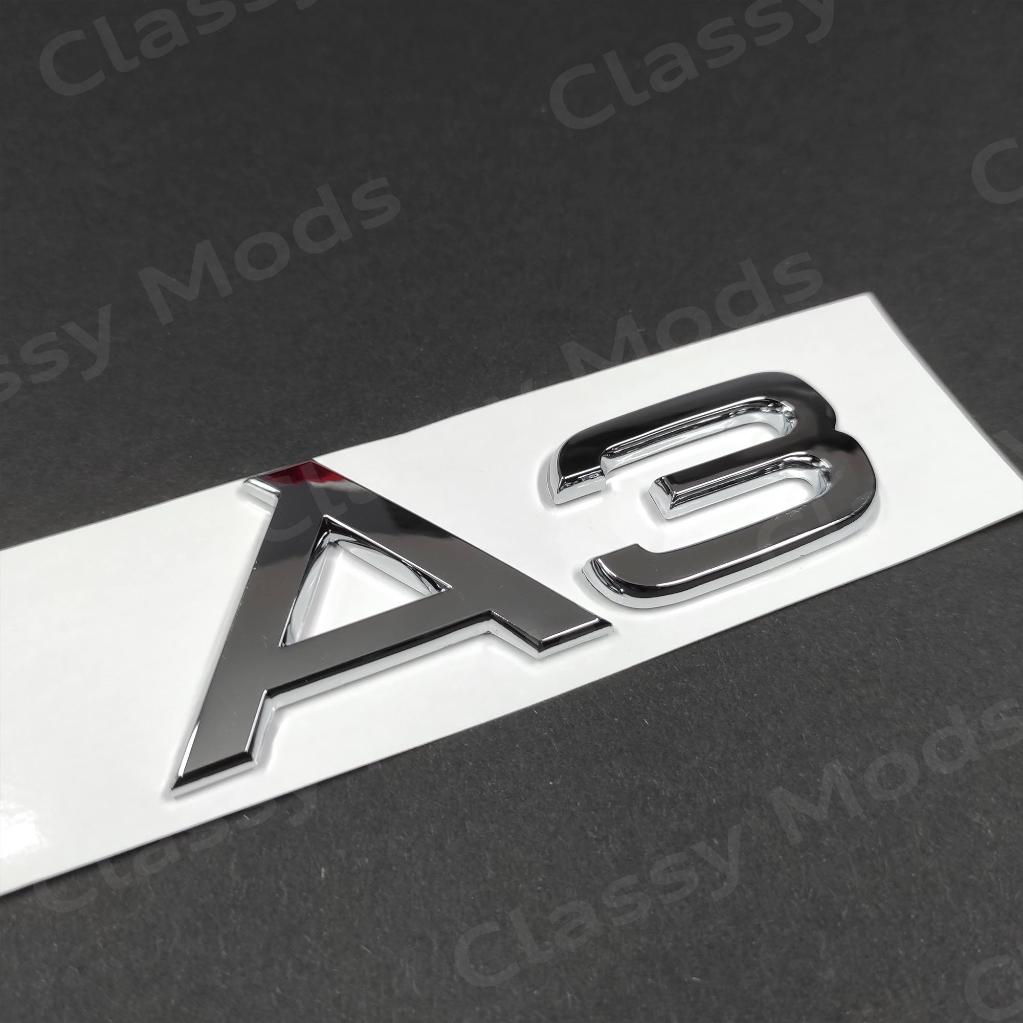 Audi A3 Chrome Rear Emblem Badge Letters - Etsy