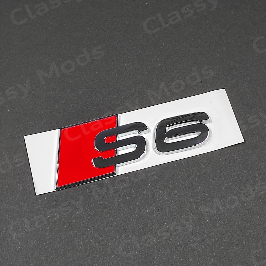 Audi S6 Chrome Rear Emblem Badge Lettering - Etsy