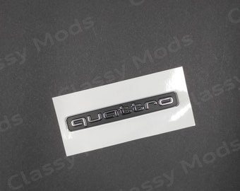 1 Logo Quattro Chrome Emblem Rear Trunk 95mm - Etsy