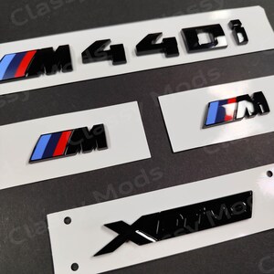 M440i Xdrive Gloss Black Badges for BMW Emblem Set M Power - Etsy