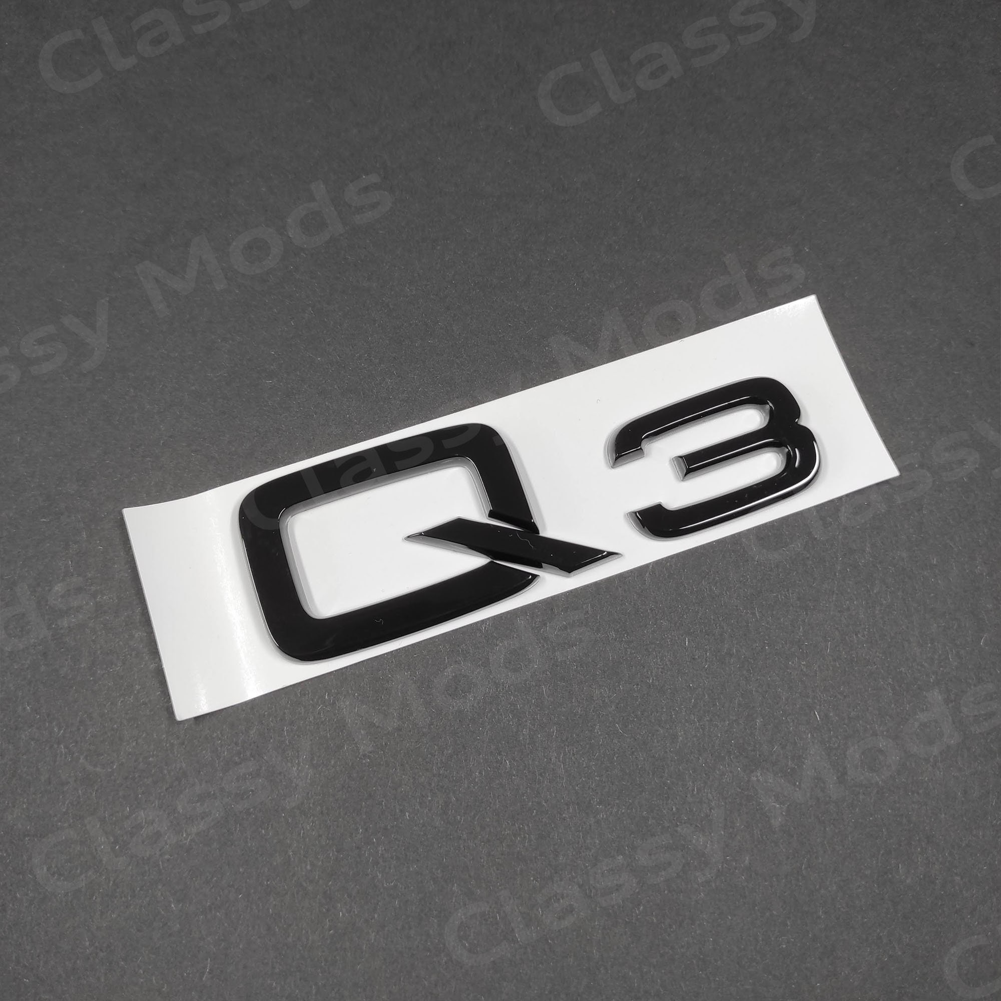 Audi Q3 Gloss Black Rear Emblem Badge Letters - Etsy