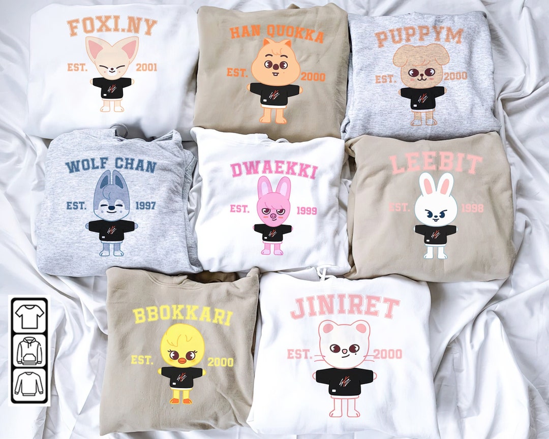 Custom Stray Kids Kpop SKZOO Shirt Characters Sweatshirt - Etsy