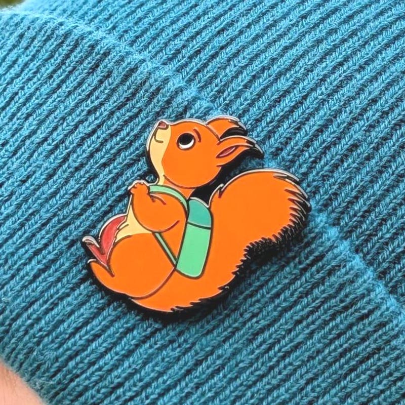 Squirrel Pin - Etsy