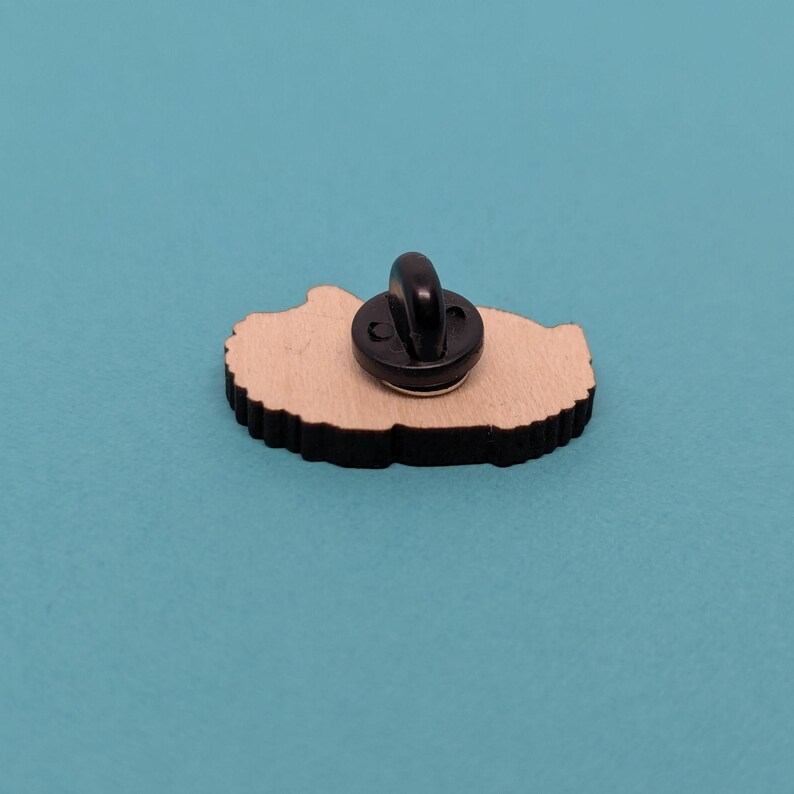 Hedgehog Wooden Pin | Animal Brooch, Eco Friendly Badge, Wildlife Gift ...