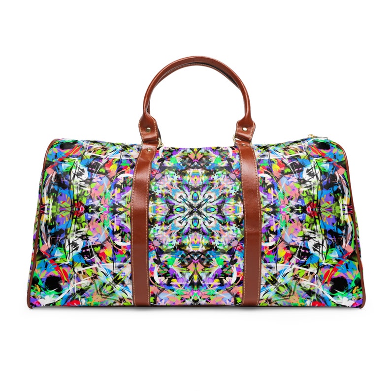 Abstract Graffiti Geometrical Pattern Gafldprint, Waterproof Travel Bag ...