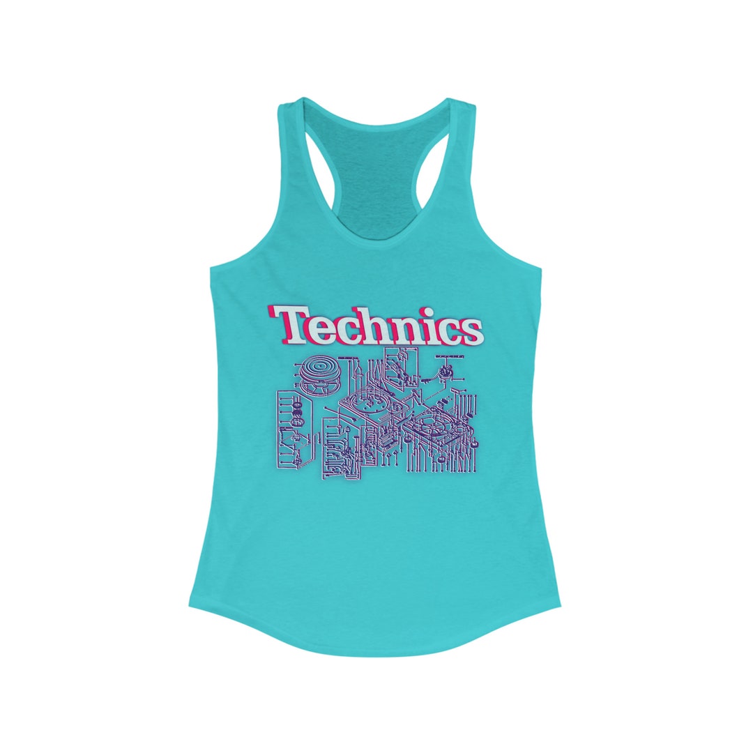 Technics Schematics Gafldprint Women's Ideal Racerback Tank - Etsy