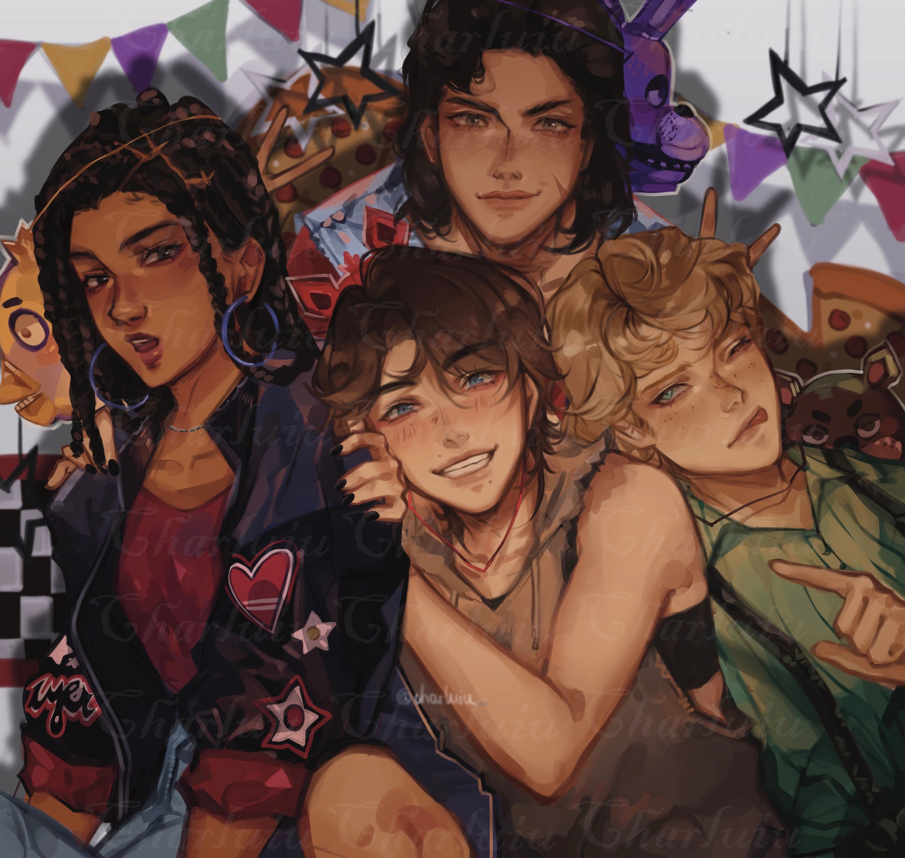 Fnaf 4 Bullies ART PRINT - Etsy