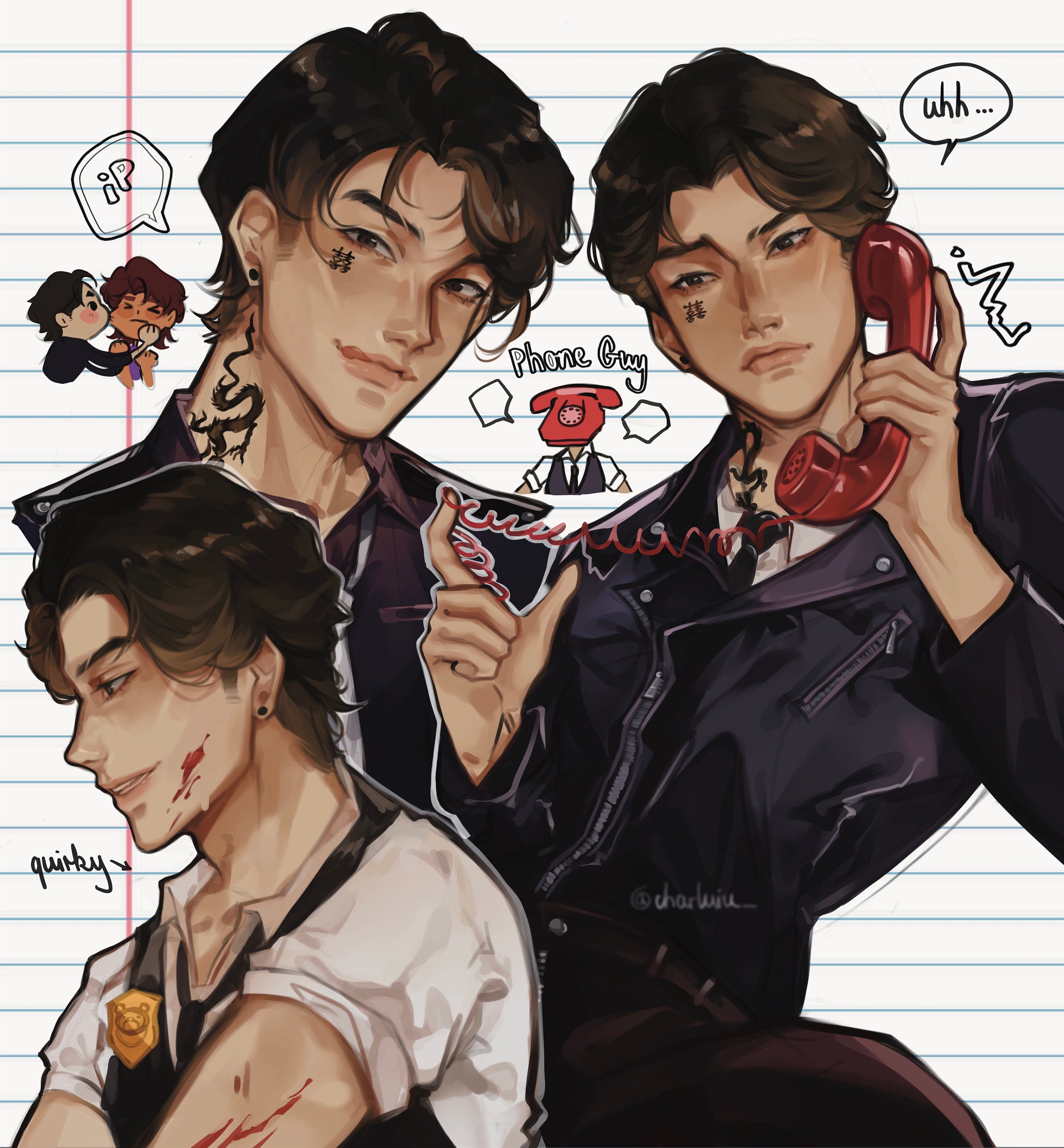 Phone Guy FNAF ART PRINT - Etsy