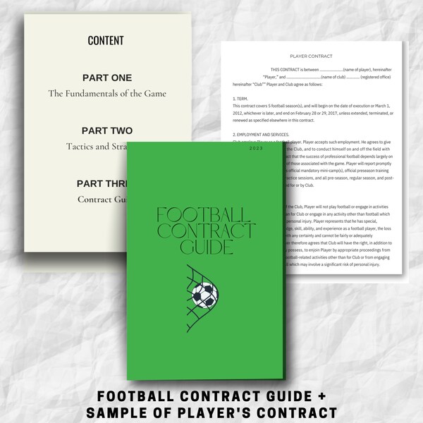 Football Contract - Etsy