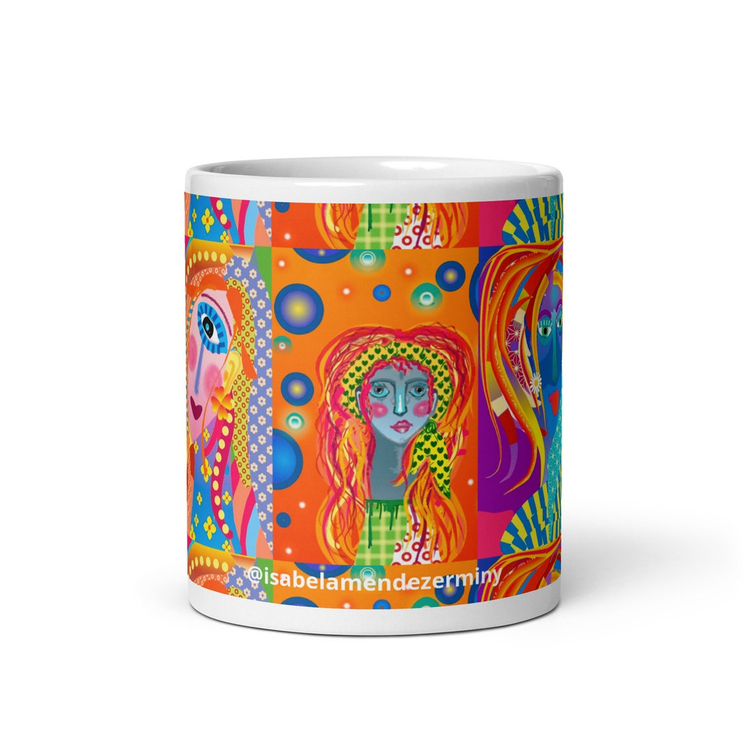 Mug woman of Colors Ragala a Burst of Color and Art. for Vibrant Women. - Etsy