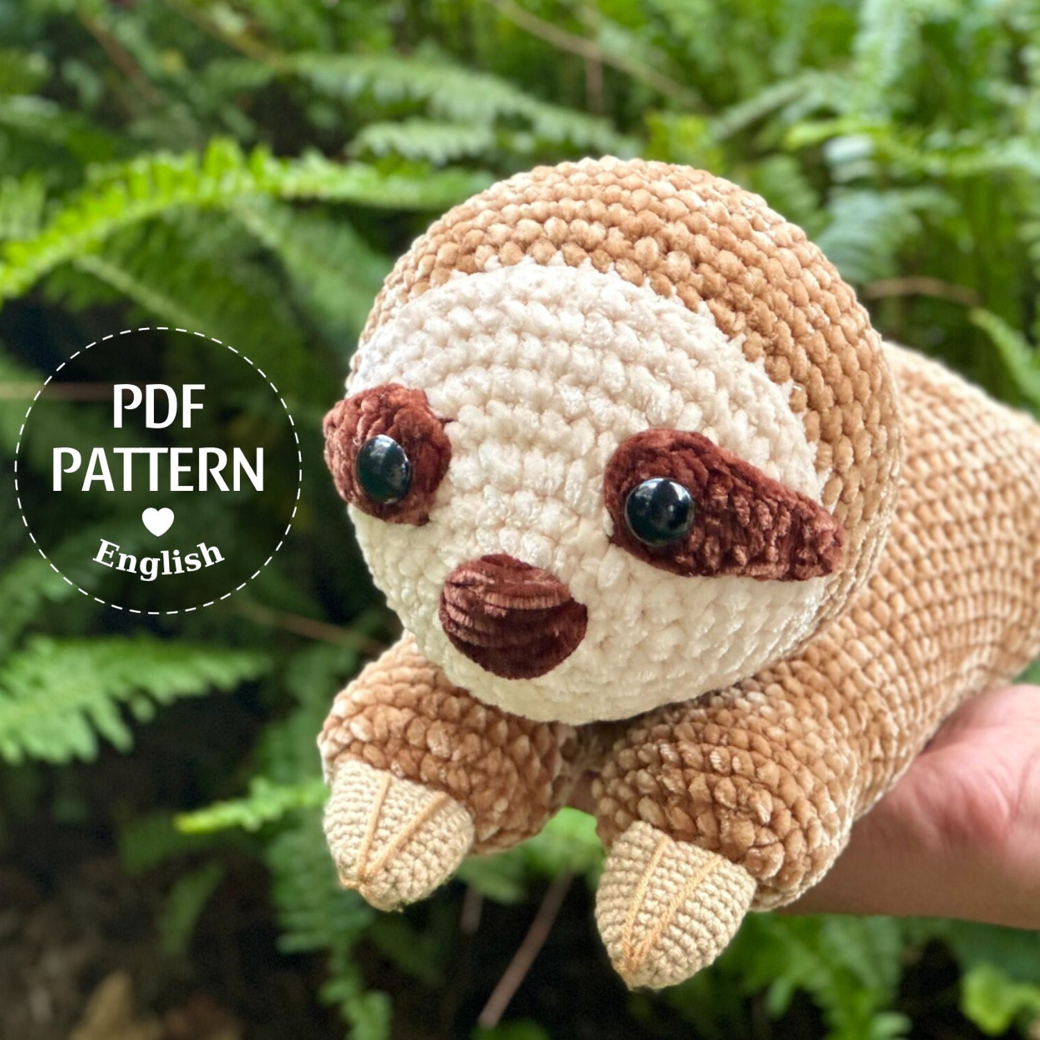 Crochet Pattern Sloth Sloth Crochet Amigurumi Crochet Pattern - Etsy