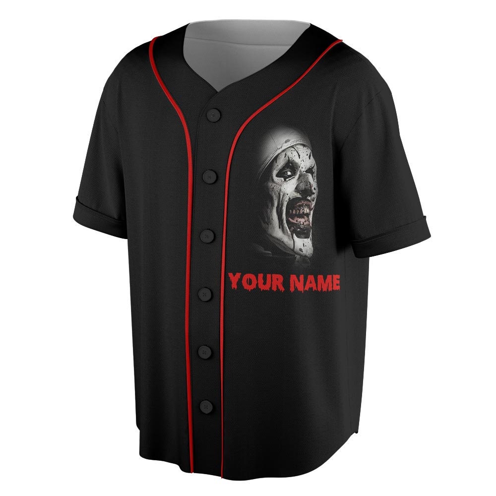 Personalized Horror Movie Terrifier Happy Halloween Baseball Jersey ...