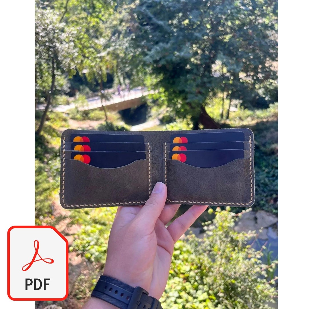 PDF Wallet Pattern, Bifold Wallet Pattern, Leather Wallet Pattern ...
